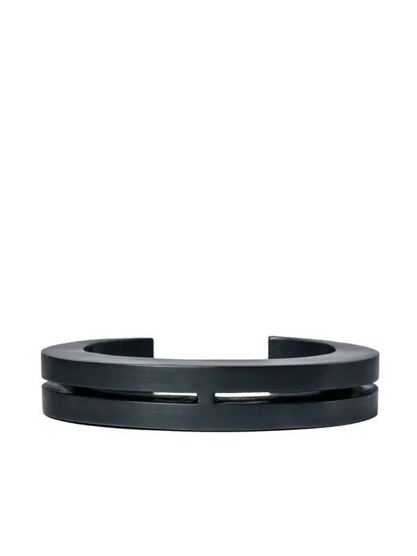 PARTS OF FOUR Crescent Crevice Cuff Bracelet - Black