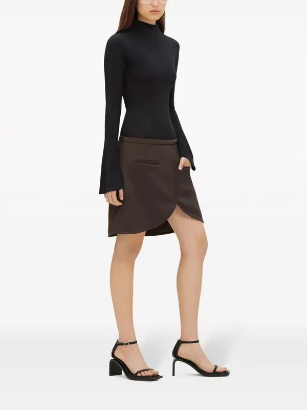 COURREGES Ellipse Mini Skirt - Brown