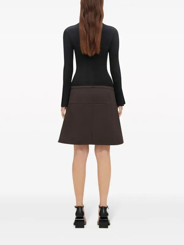 COURREGES Ellipse Mini Skirt - Brown