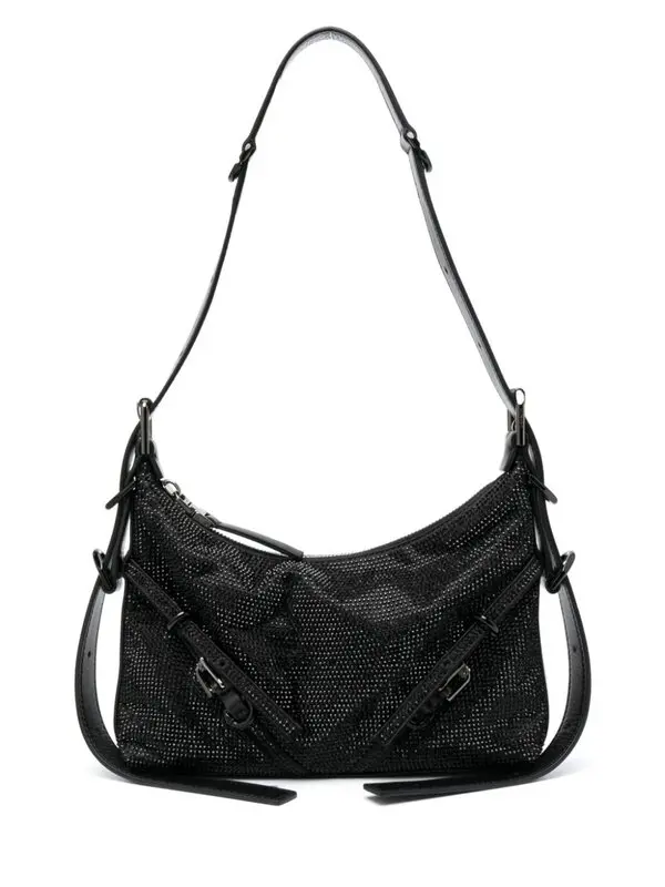 Givenchy Rhinestone-embellished Shoulder Bag - Black