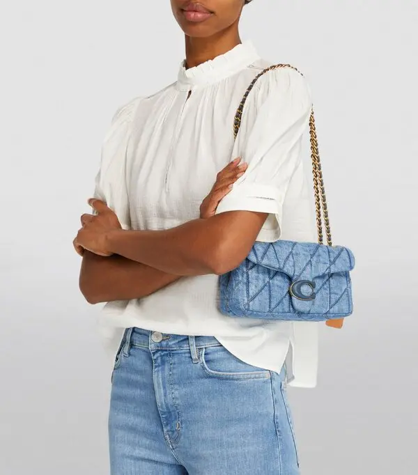COACH Quilted Denim Tabby 20 Shoulder Bag