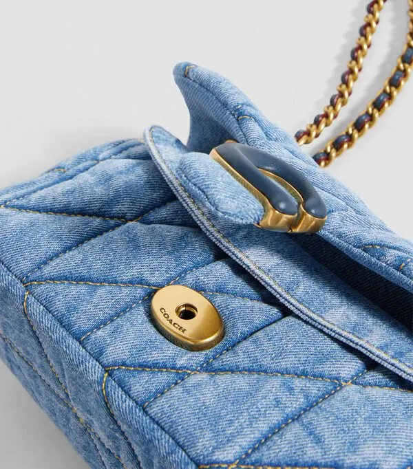 COACH Quilted Denim Tabby 20 Shoulder Bag