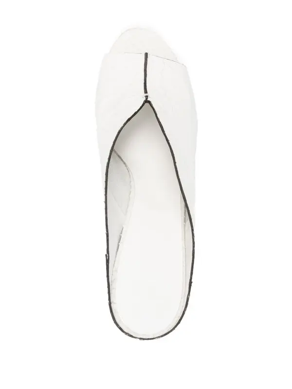 DEL CARLO 85mm Tenerife Leather Sandals