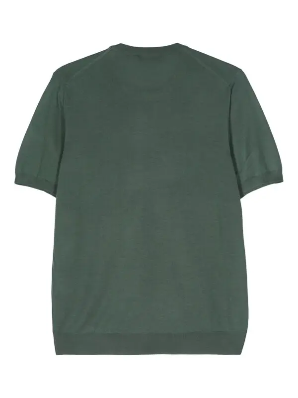 Fedeli Virgin Wool Fine-knit Jumper - Green