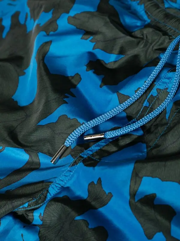 Neil Barrett Floral-print Drawstring Swim Shorts