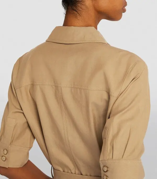 FRAME Cotton-blend Trench Dress