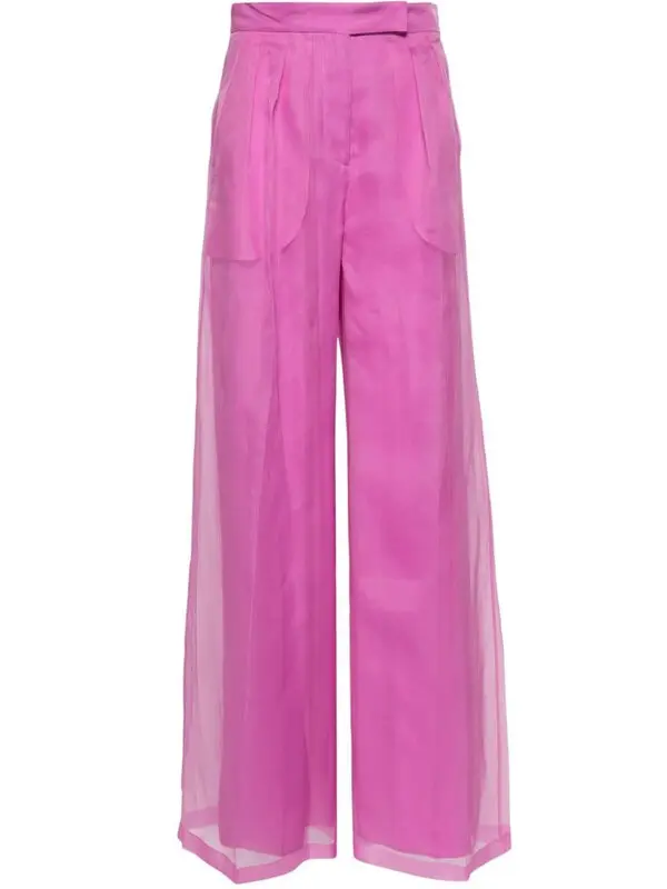 Max Mara Silk Straight Trousers