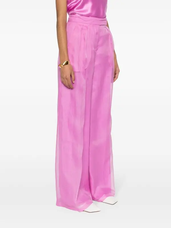 Max Mara Silk Straight Trousers
