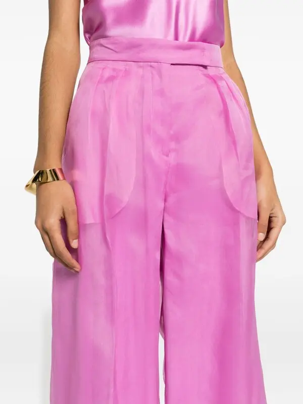 Max Mara Silk Straight Trousers