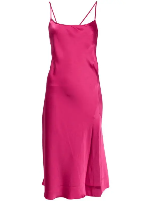 STOCKHOLM SURFBOARD CLUB Asymmetric Midi Dress - Pink