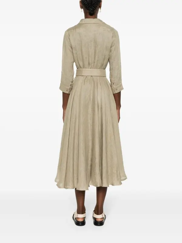 Samantha Sung Aster Linen Maxi Dress