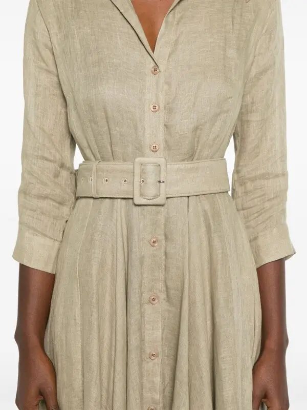 Samantha Sung Aster Linen Maxi Dress