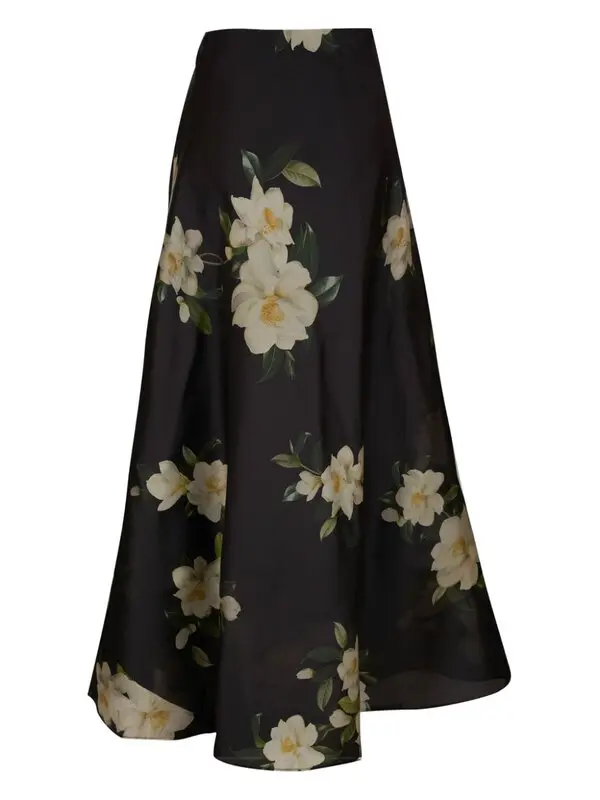 Zimmermann Harmony Silk Midi Skirt