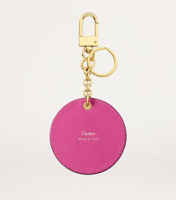 アクセサリー Cartier Cartier Leather Characters Medallion Keyring - Pink | Editorialist