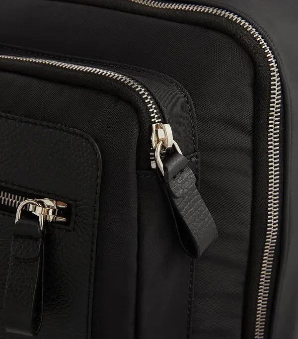 Giorgio Armani Leather-trim Backpack