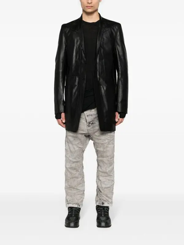 Boris Bidjan Saberi Mid-rise Drop-crotch Jeans - Grey