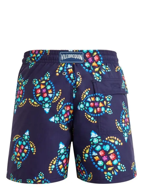 Vilebrequin Vendôme Turtles-print Swim Shorts - Blue