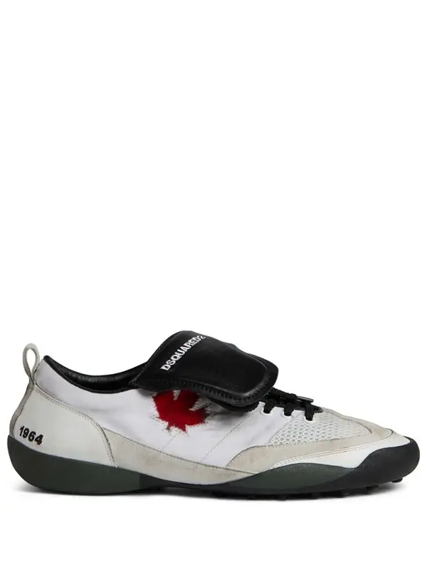 Dsquared2 Maple Leaf Leather Sneakers