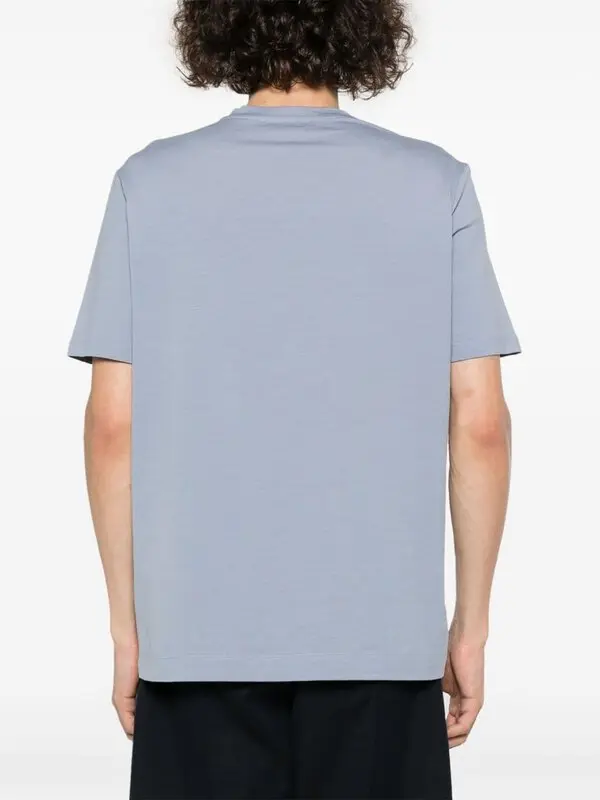 CRUCIANI Cotton-blend T-shirt - Blue