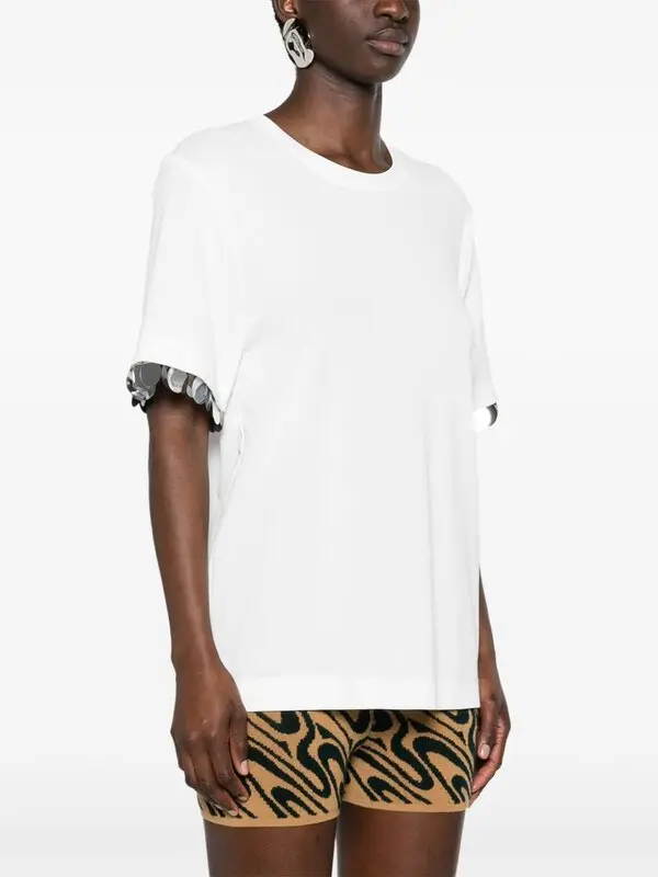 Rabanne Paillette-embellished Crepe T-shirt