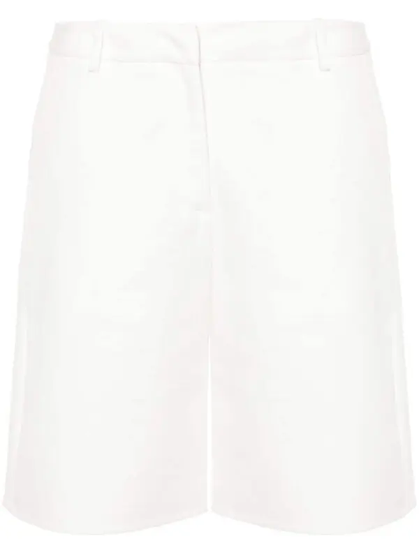 Valentino Garavani Twill Knee-length Shorts - White