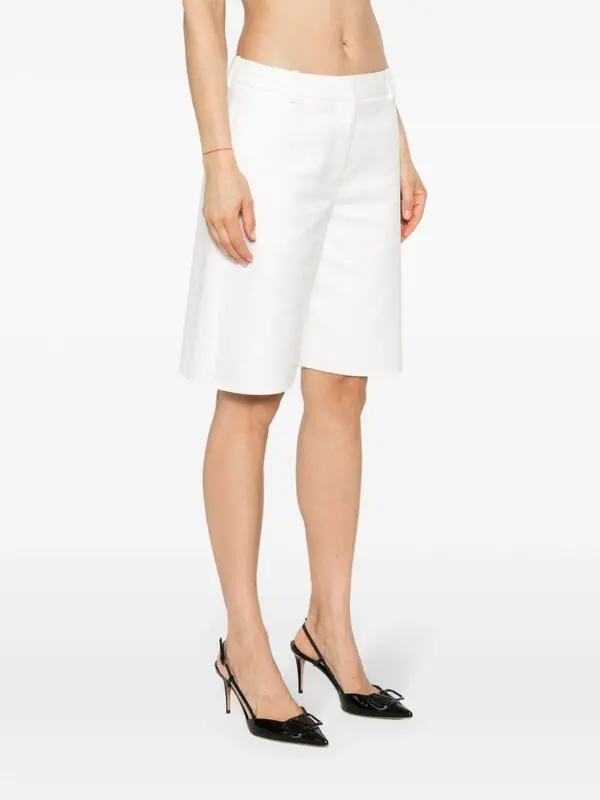 Valentino Garavani Twill Knee-length Shorts - White