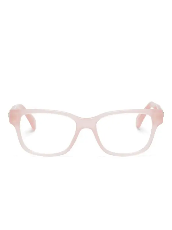 SWAROVSKI Rectangle-frame Glasses - Pink