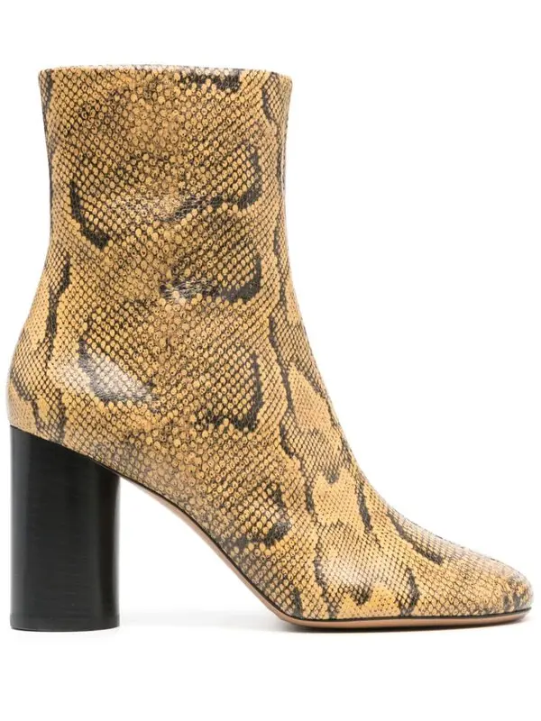 Isabel Marant Étoile Labee 90mm Leather Boots - Yellow