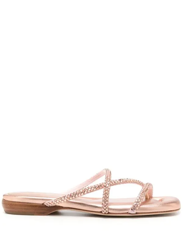 Ash Rubis Crystal-embellished Slides