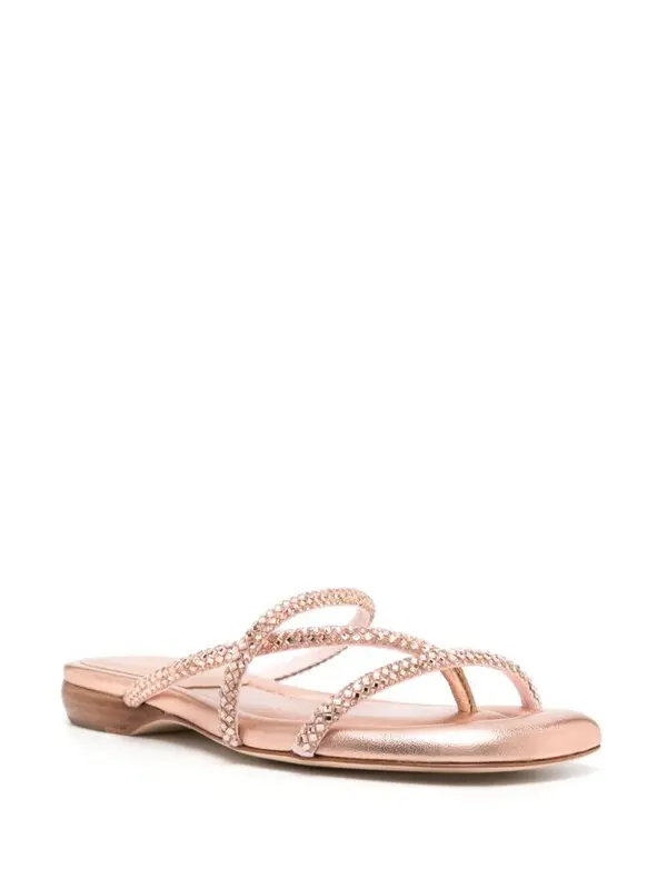 Ash Rubis Crystal-embellished Slides