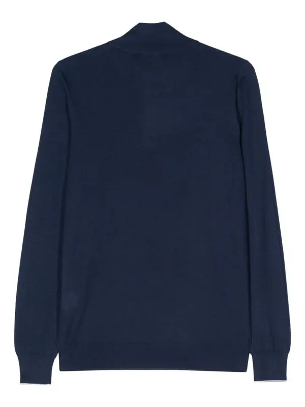 Fedeli Cashmere-silk Blend Jumper - Blue