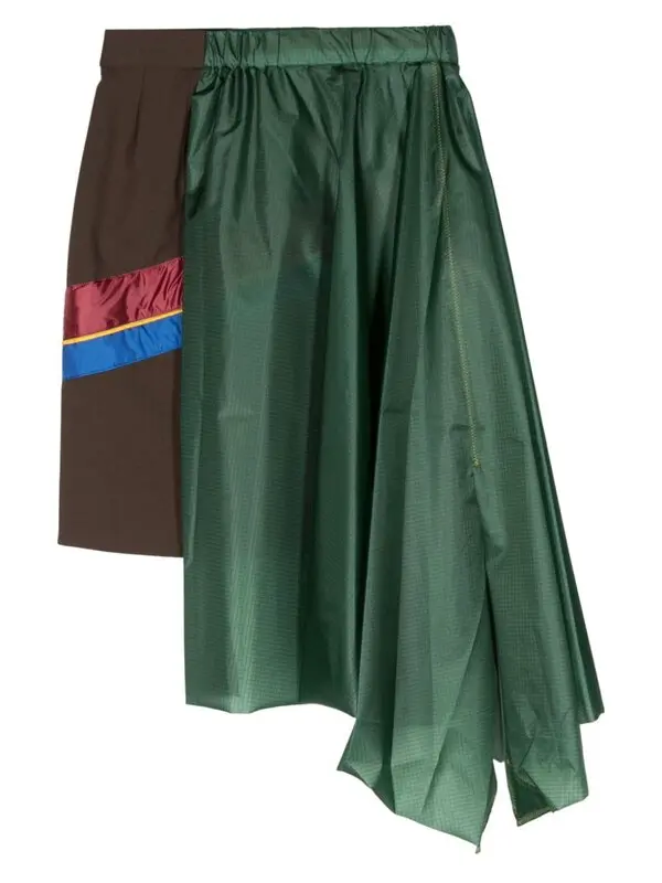 Kolor Asymmetric Panelled Mini Skirt