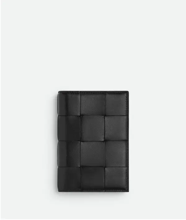 BOTTEGA  VENETA Cassette Passport Case - Black