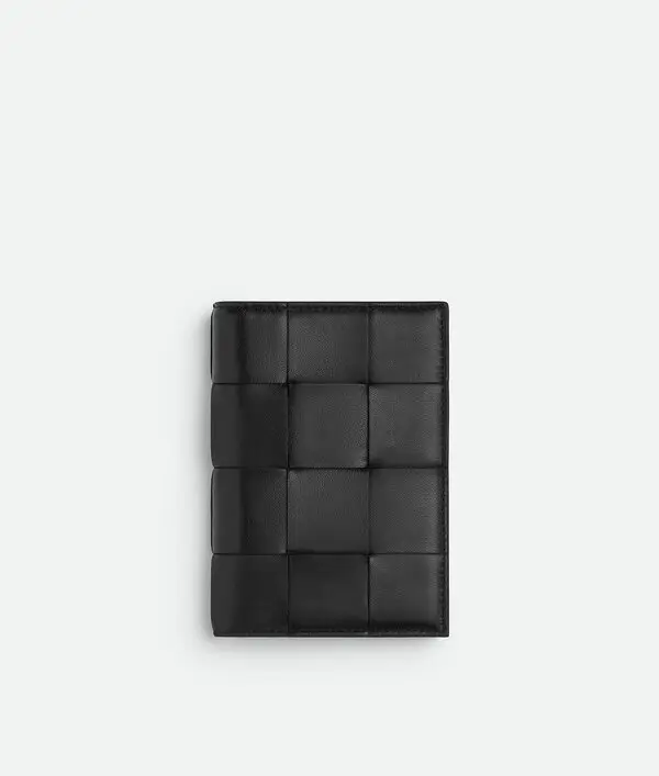 Bottega Veneta Cassette Passport Case - Black