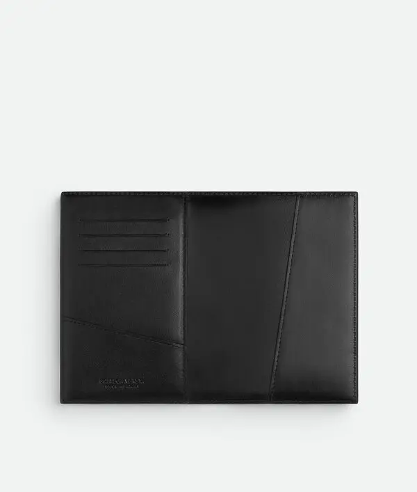 Bottega Veneta Cassette Passport Case - Black