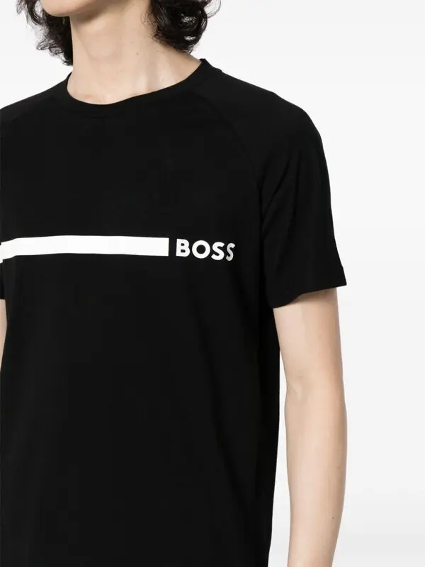 BOSS Logo-print Cotton T-shirt