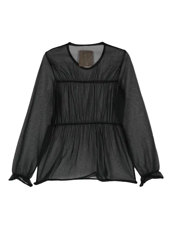 UMA WANG Seam-detail Sheer Blouse