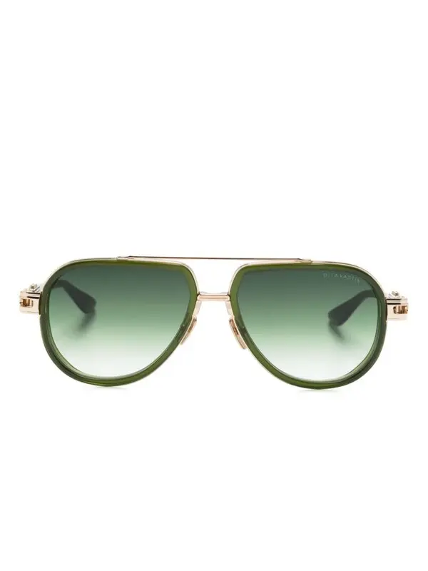 Dita Navigator-frame Sunglasses - Green