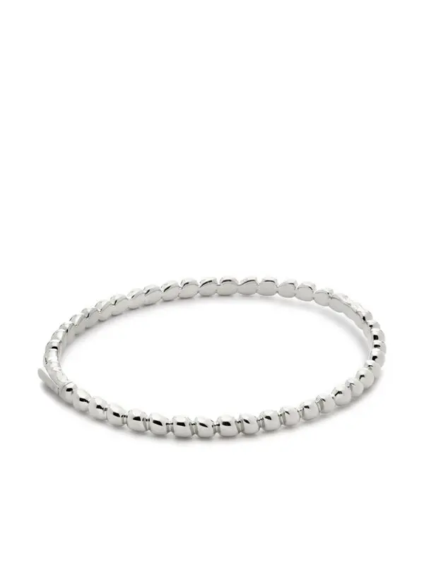 Monica Vinader Nura Teardrop Bangle - Silver