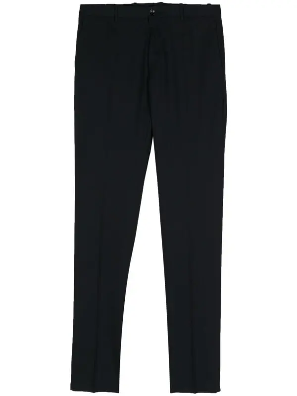 Incotex Mid-rise Tailored Trousers - Blue