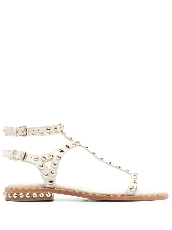 Ash Panic Stud-embellished Sandals - Neutrals