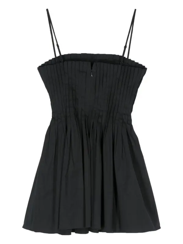 Staud Pleated Mini Dress