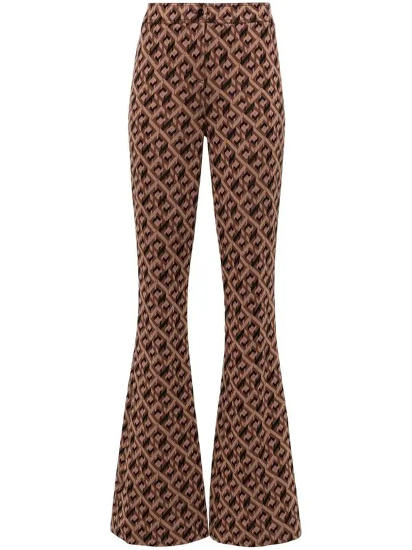 Diane Von Furstenberg High-waisted Flared Trousers