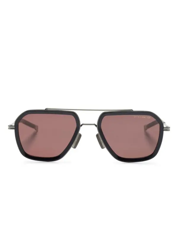Dita Navigator-frame Sunglasses - Grey