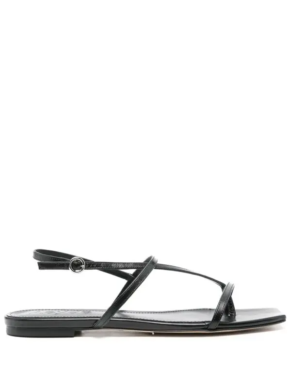 AeydĒ Ella Flat Sandals - Black