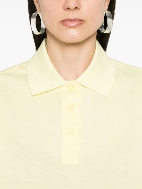 Bottega Veneta Piqué-weave Cropped Polo Shirt