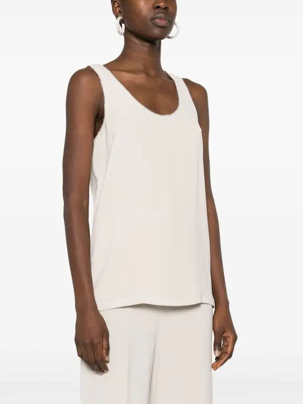 Max Mara Crystal-embellished Top