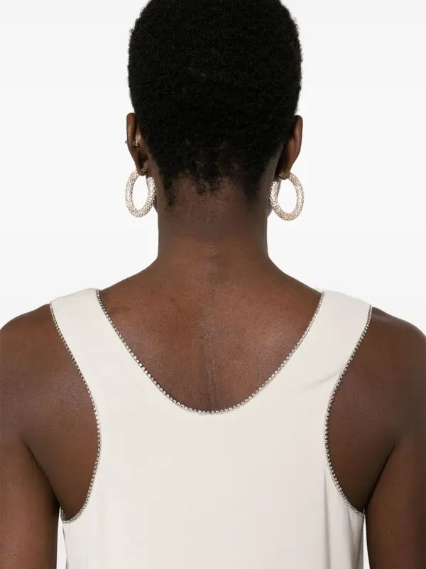 Max Mara Crystal-embellished Top