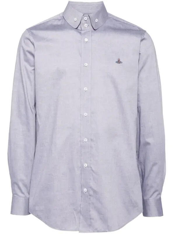 VIVIENNE WESTWOOD Embroidered-orb Cotton Shirt