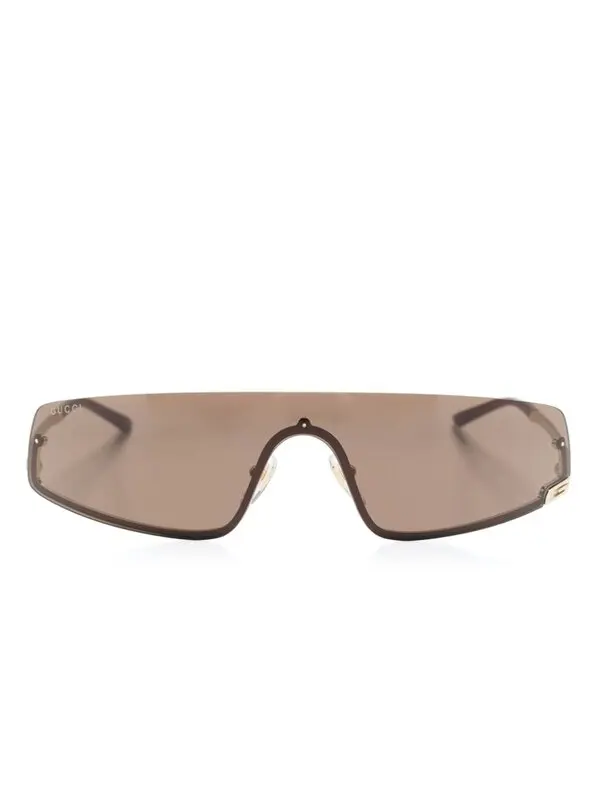 Gucci Square G Motif Sunglasses - Gold